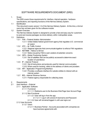 SRD - Final | DOCX | Operating Systems | Computer Software and Applications