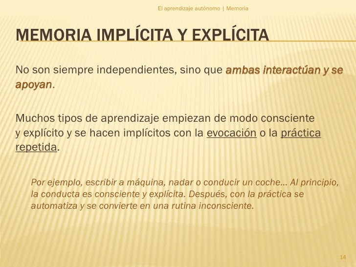 Memoria Implícita: Definición, Tipos Y Clasificación – PLLTOQ