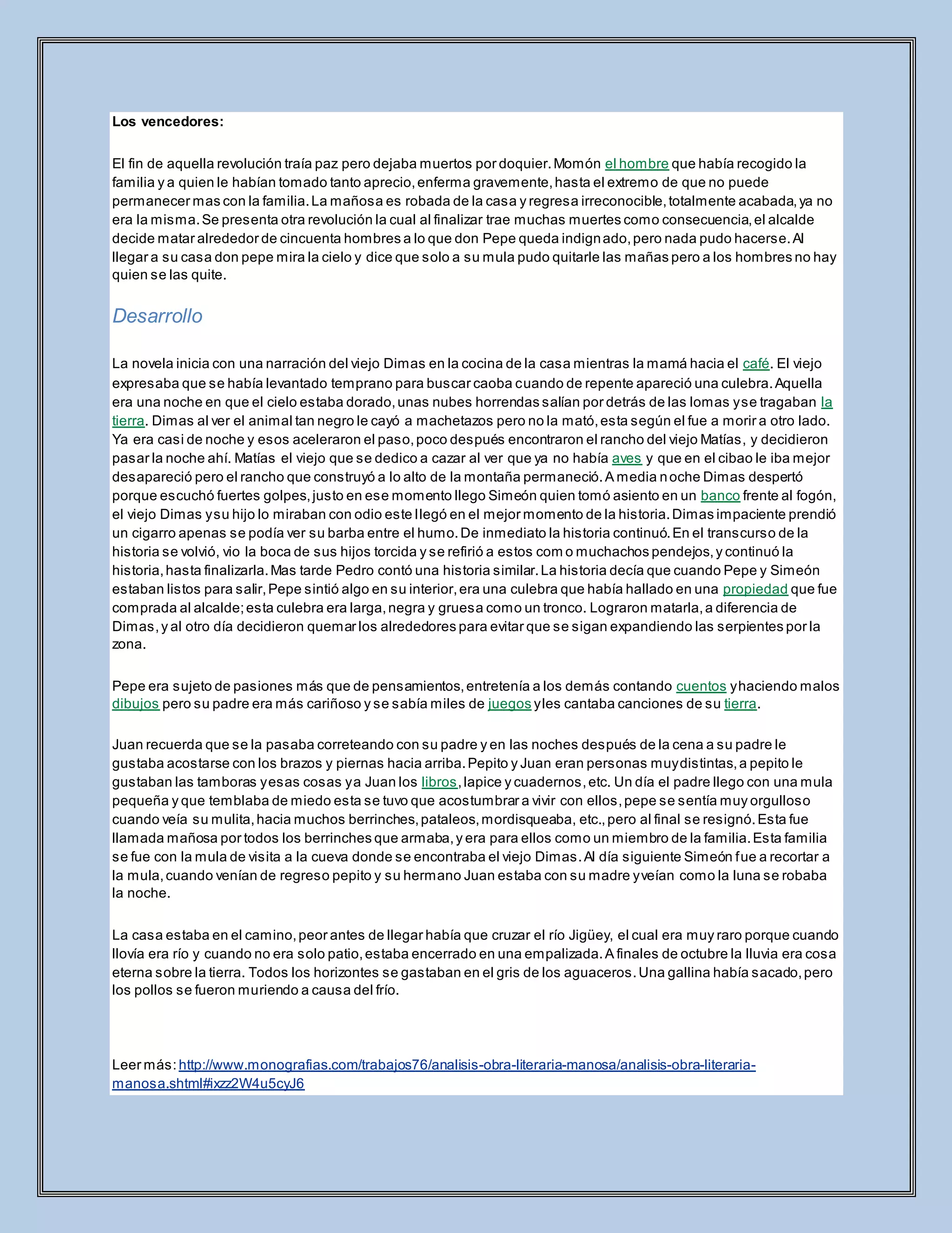 Analisis-de-la-obra-la-manosa-de-juan-bosch | DOCX