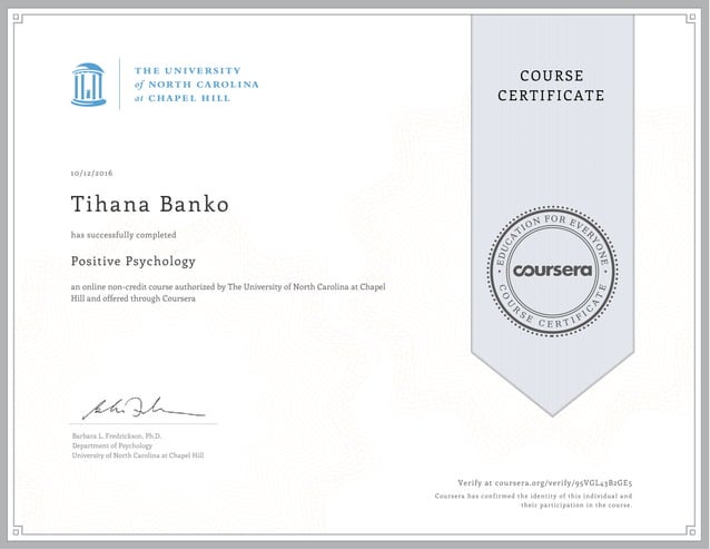 Psychology Certificate | PPT