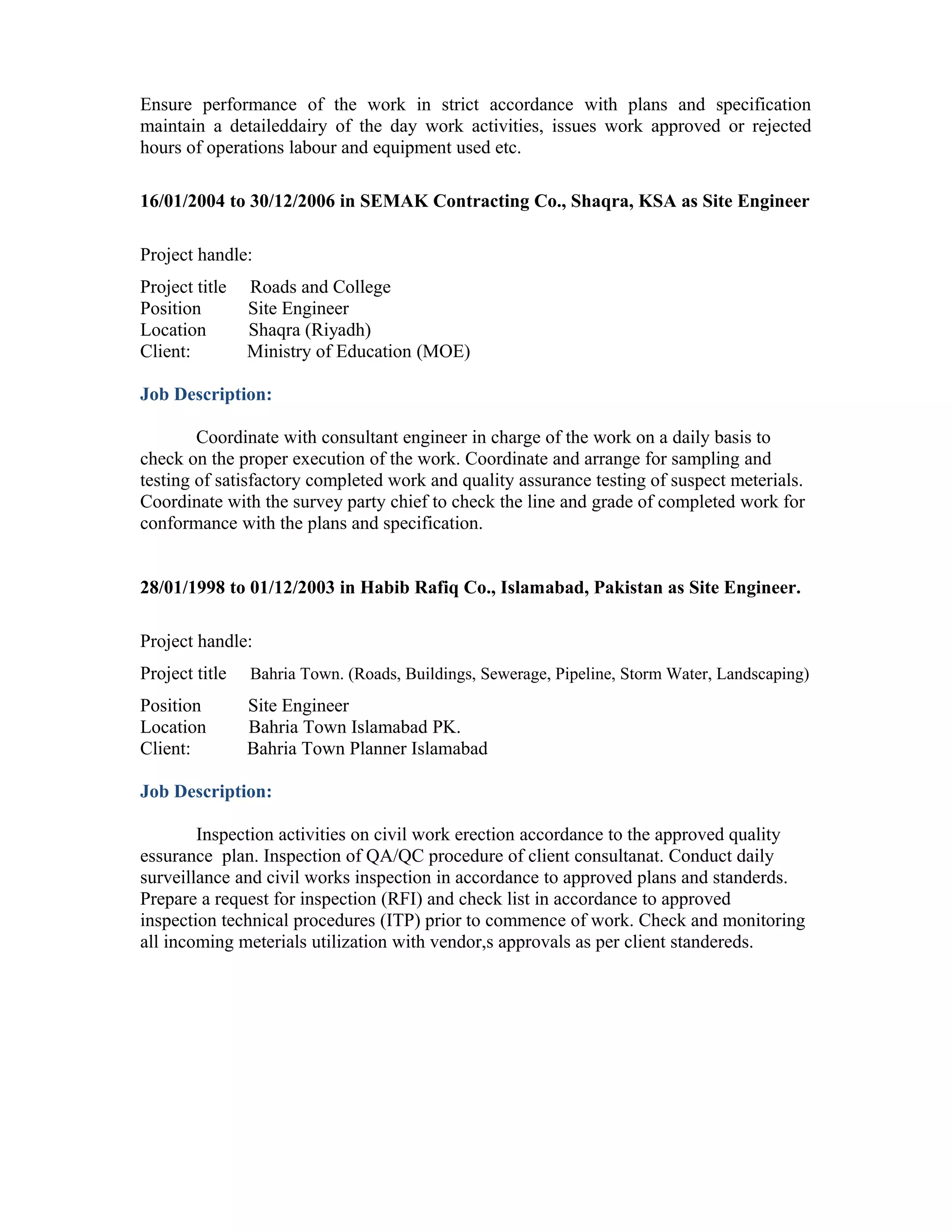 Cv of mudassar iqbal | DOC