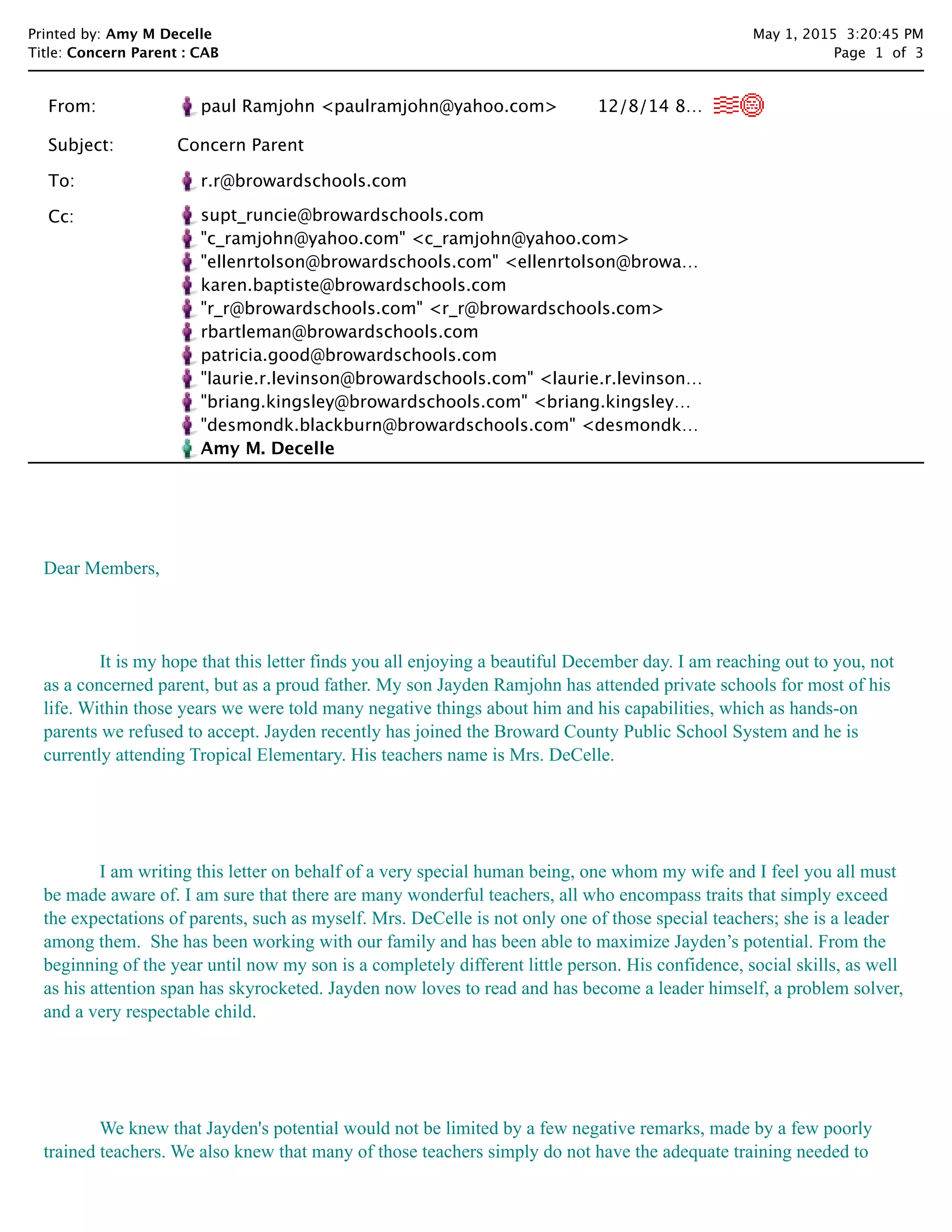 paul ramjohn letter | PDF