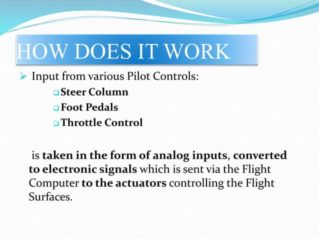Fly By Wire | PPT