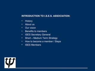 ISES-INTRODUCTION_2015_SC | PPT