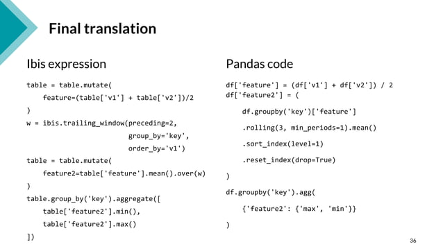 Ibis Seamless Transition Between Pandas And Apache Spark Ppt
