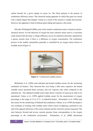 Oxygen Excess Control of Industrial Combustion Through The Use of Automotive Lambda Sensor | PDF