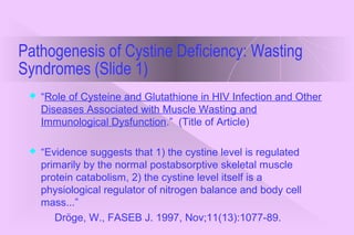 The role of glutathione in cell defense | PPT