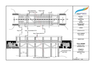 Gambar Rencana Desain Untuk Jembatan Kayu | PDF