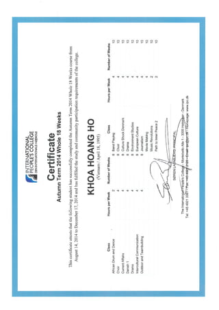 IPC.Certificate | PDF