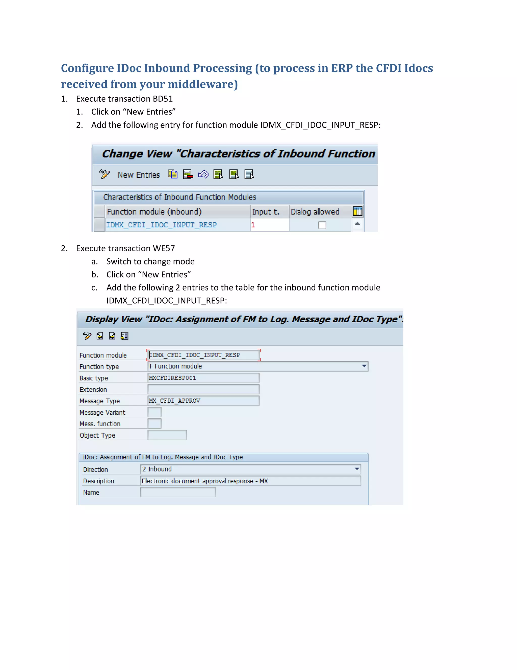365659939 setup-of-cfdi-outbound-inbound-idocs-in-the-erp-side | PDF