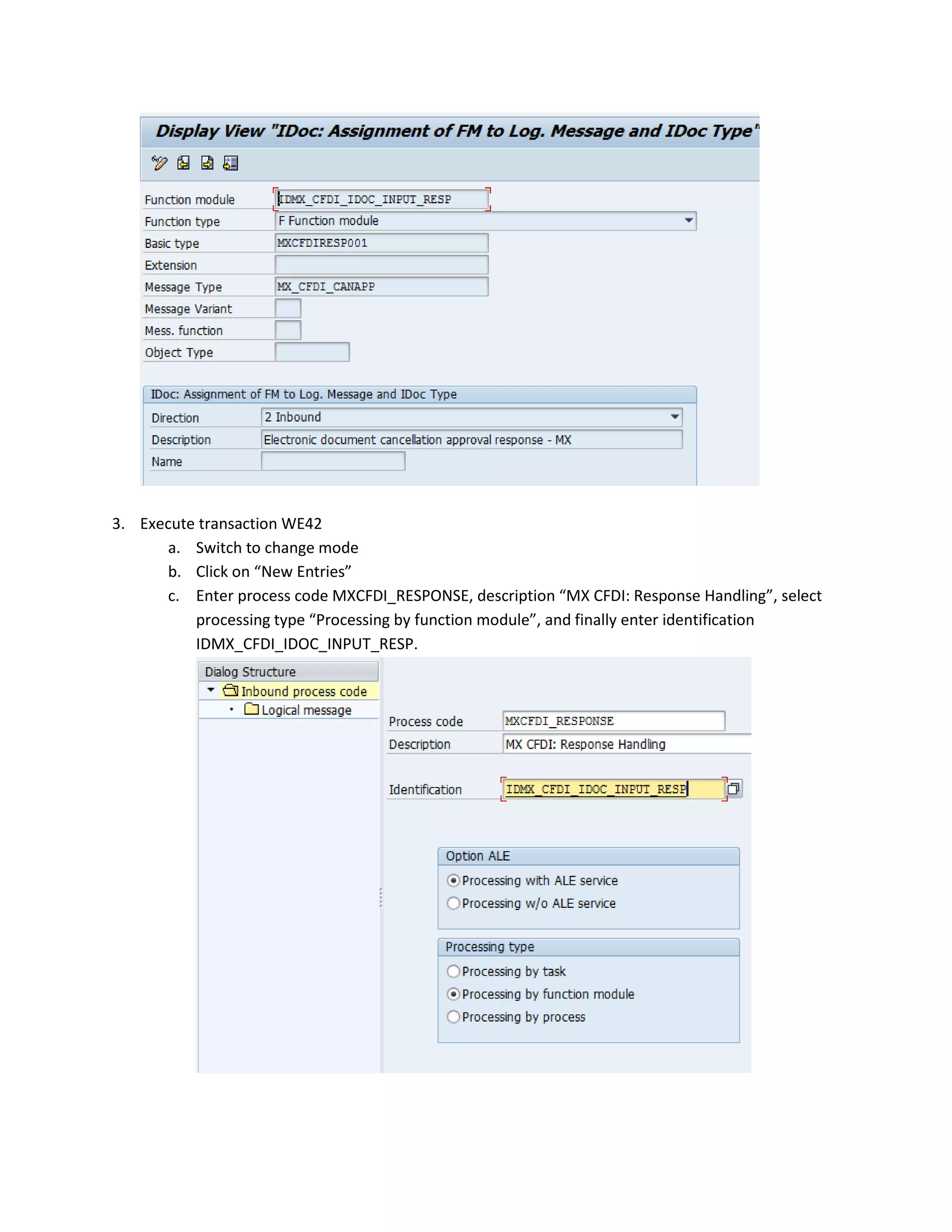 365659939 setup-of-cfdi-outbound-inbound-idocs-in-the-erp-side | PDF