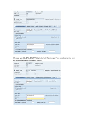 365659939 setup-of-cfdi-outbound-inbound-idocs-in-the-erp-side | PDF