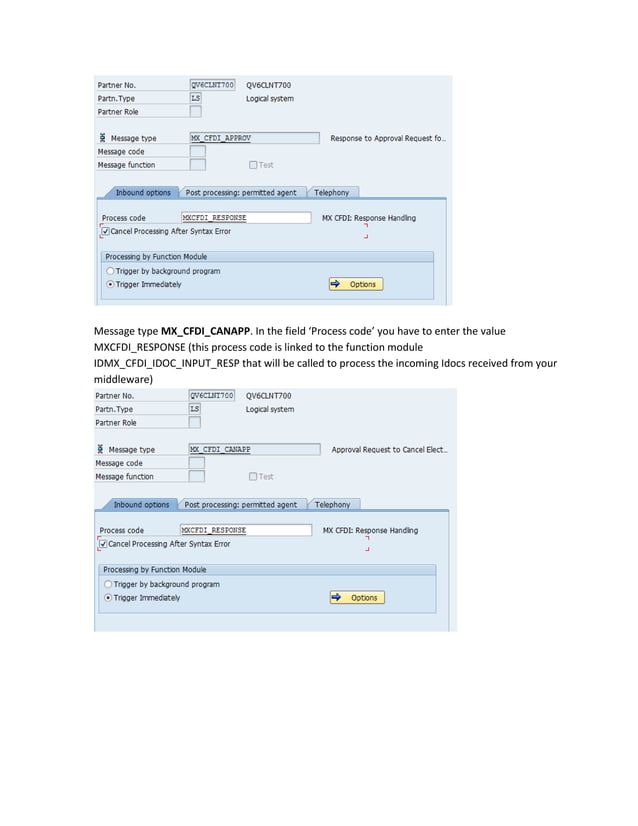 365659939 setup-of-cfdi-outbound-inbound-idocs-in-the-erp-side | PDF