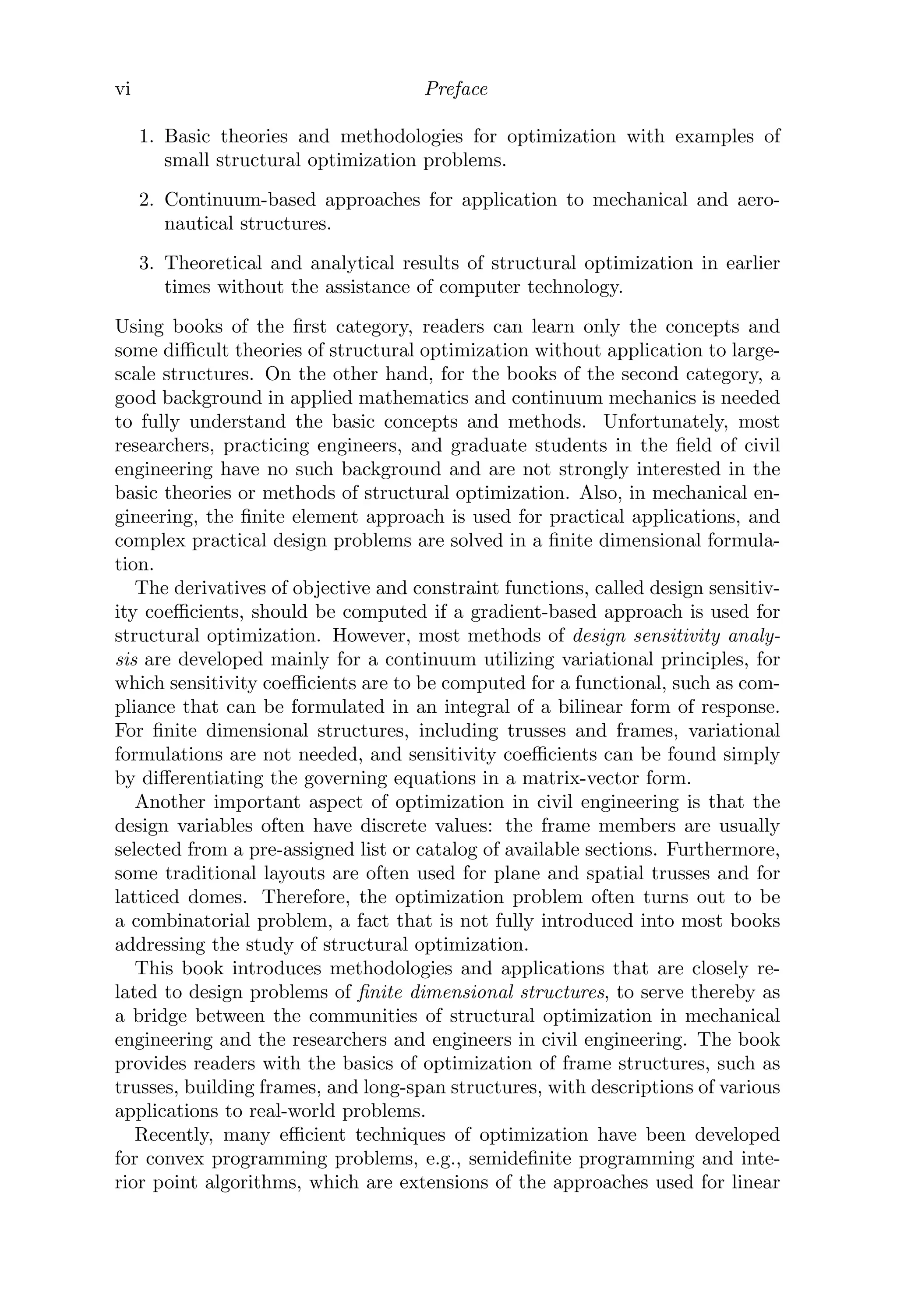 Optimization of Finite Dimensional Structures Makoto Ohsaki | PDF