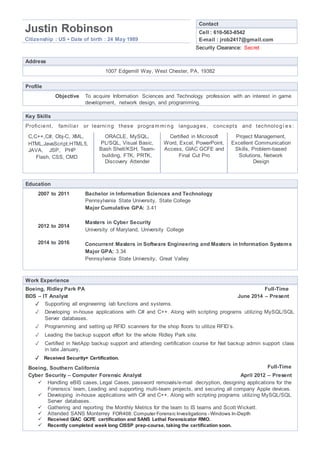 JR_Resume | DOCX | Programming Languages | Computing