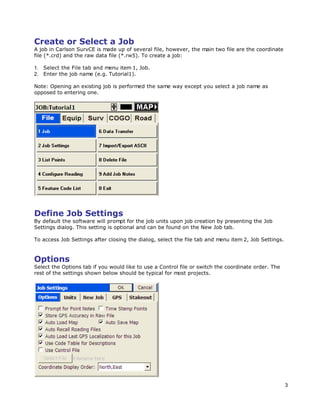 36591202 carlson-surv ce-getting-started-tutorial | PDF