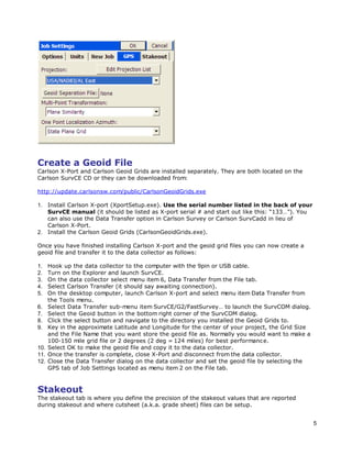 36591202 carlson-surv ce-getting-started-tutorial | PDF