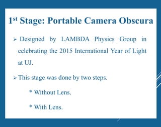 Ibn Al-haytham’s Camera Obscura at the University of | PDF