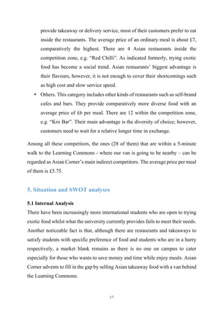 Asian Corner-Asian Street Food Takeaway Business Plan | PDF