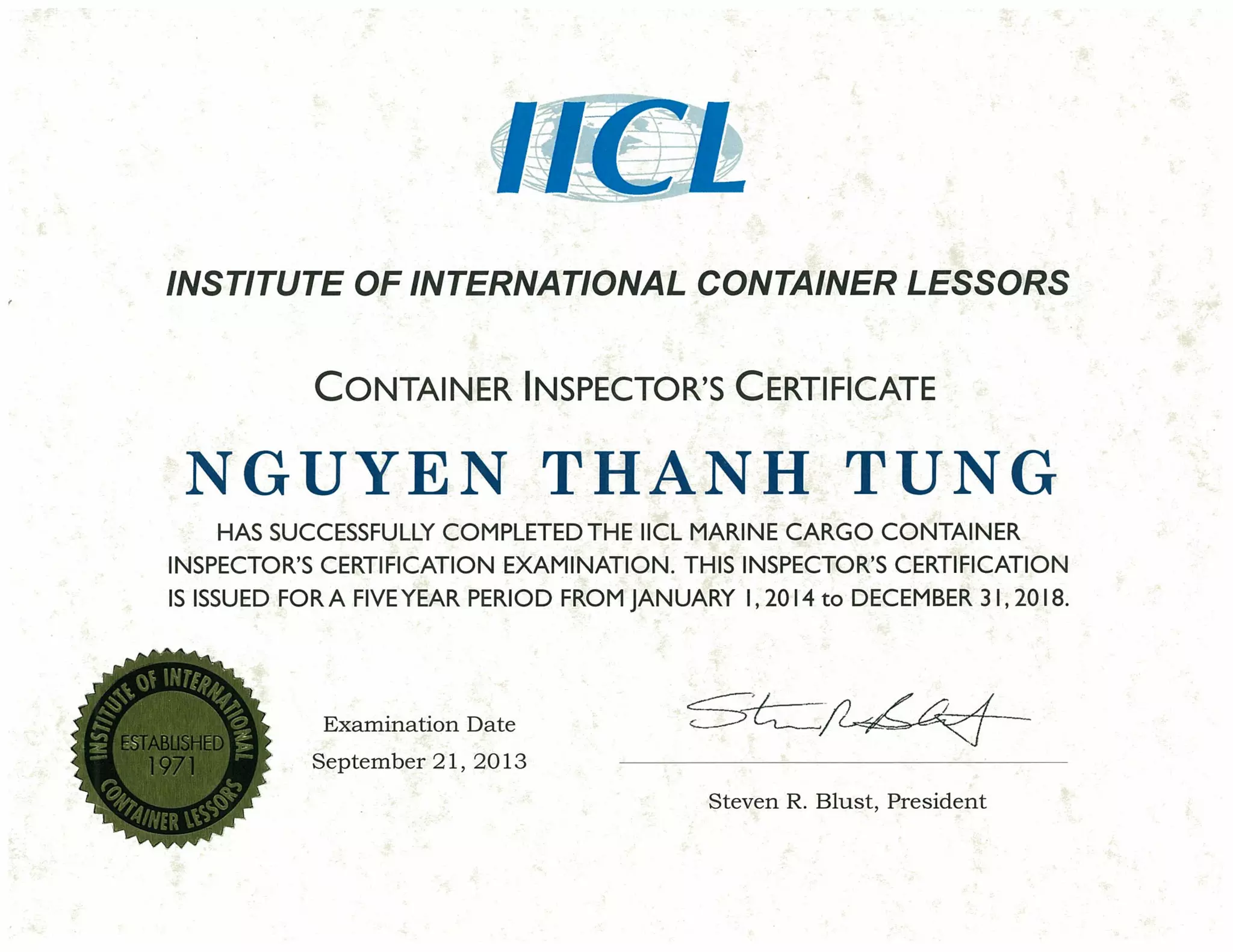 IICL-Certificate | PDF