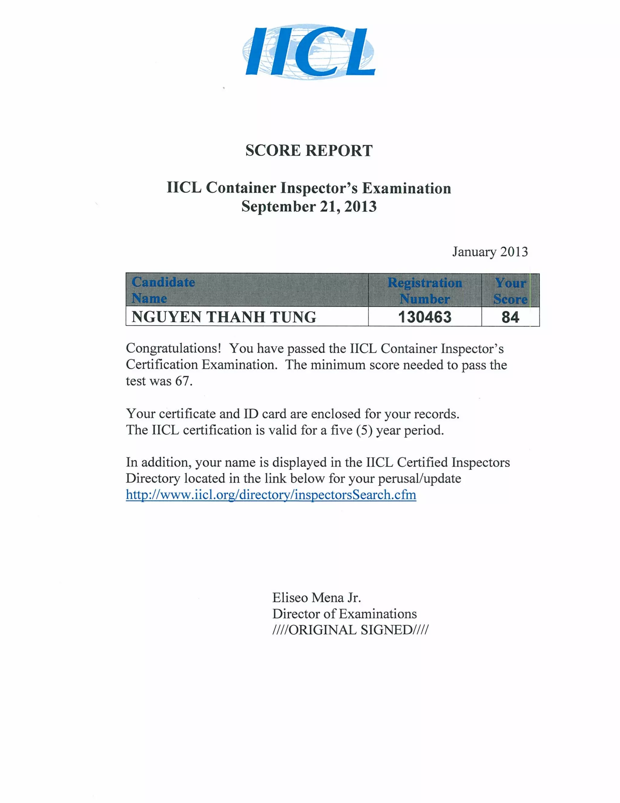 IICL-Certificate | PDF