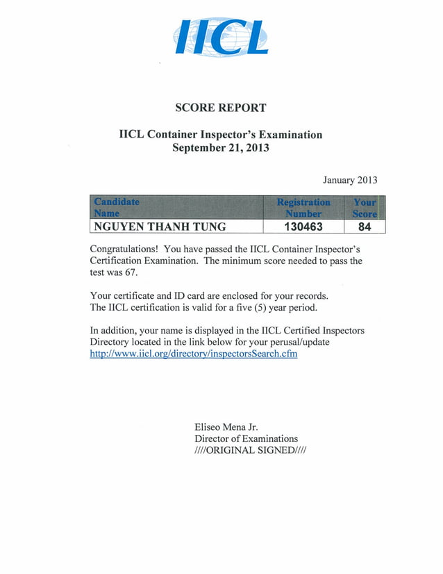 IICL-Certificate | PDF