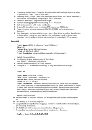 Resume | DOC | Databases | Computer Software and Applications