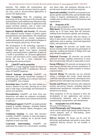 5G Drones with 5G Gaming and Application of 5G in Other Industries A ChatGPT Analysis | PDF