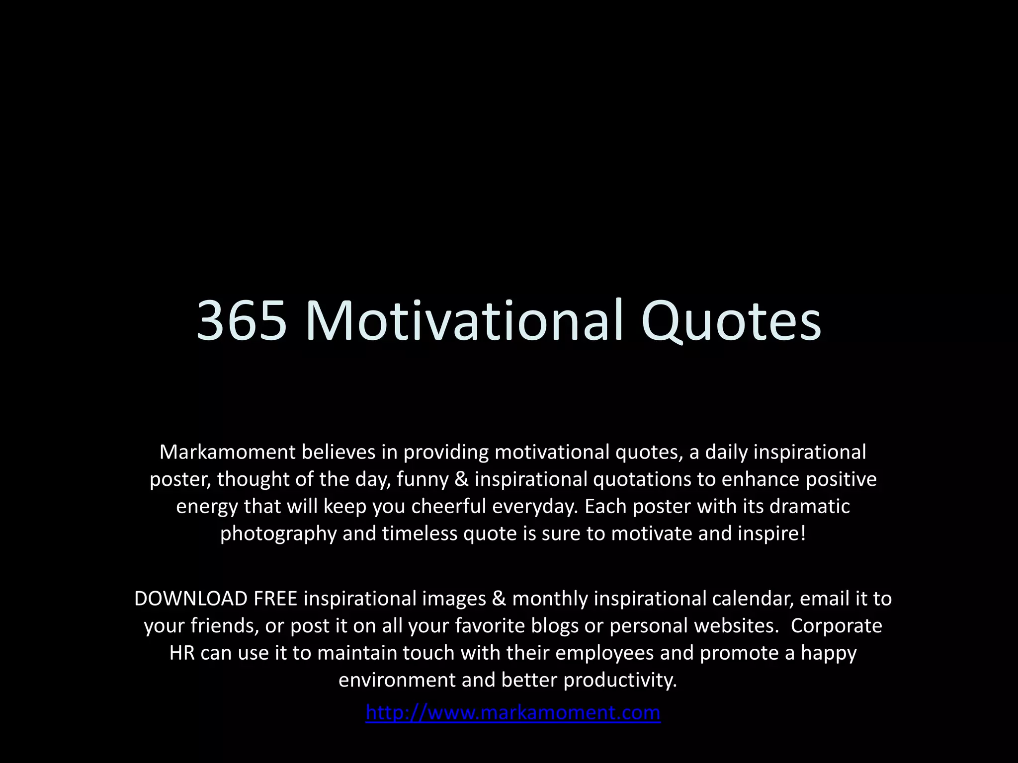 365 motivational quotes | PPTX