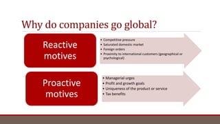 Global Companies and the World Marketplace | PPTX
