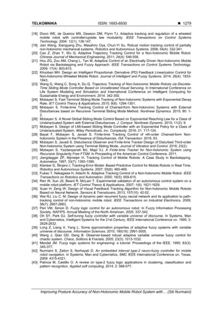 Improving Posture Accuracy of Non-Holonomic Mobile Robot System with Variable Universe of ...