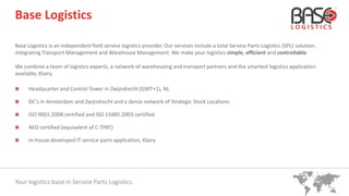 Base Logistics Service Parts Logistics - EN | PPT