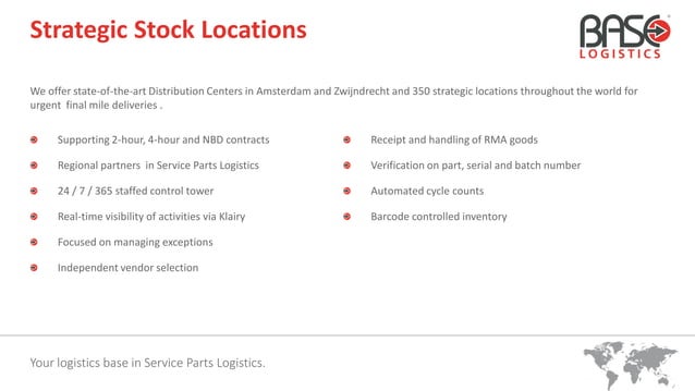 Base Logistics Service Parts Logistics - EN | PPT