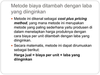 PENETAPAN HARGA DALAM PRAKTIK | PPT