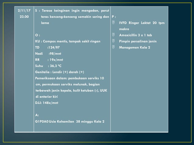 PPT Laporan Kasus Ketuban Pecah Dini (KPD) | PPTX