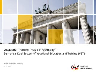 German Dual System VET | PDF | Apprenticeships | Careers