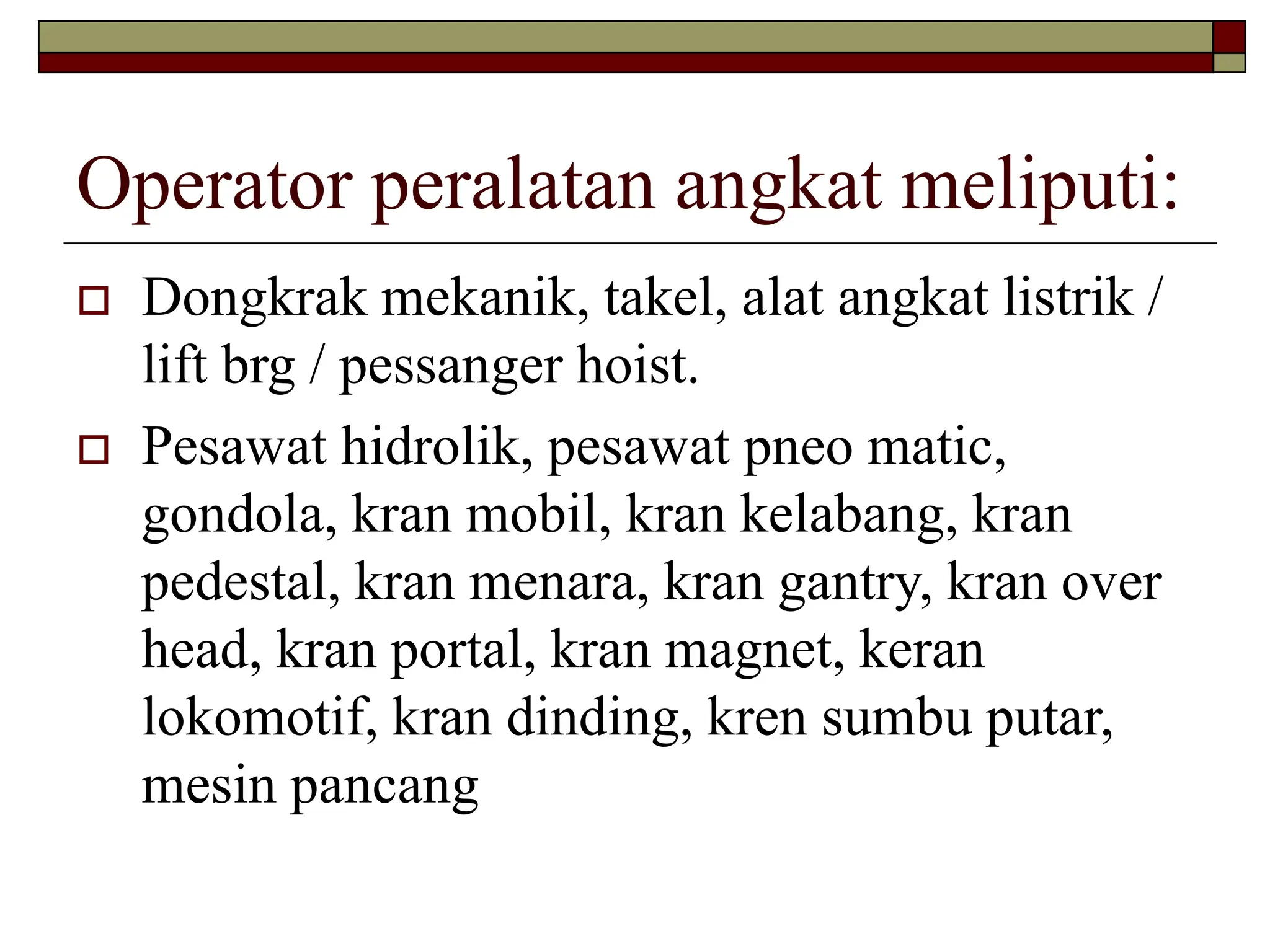 366712124-Norma-k3-Mekanik - belajar k3 mudah | PPT