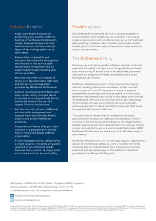 NetReveal OnDemand Fact Sheet APAC | PDF