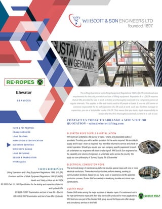 WH Scott - Elevator Services | PDF