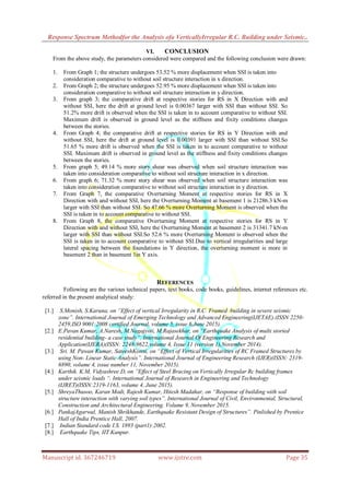 Response Spectrum Method for the Analysis of a Vertically Irregular R.C. Building under Seismic ...