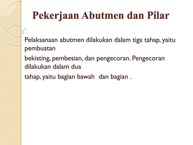 367417207 metode-pelaksanaan-pekerjaan-abutmen-dan-pilar-jembatan | PDF
