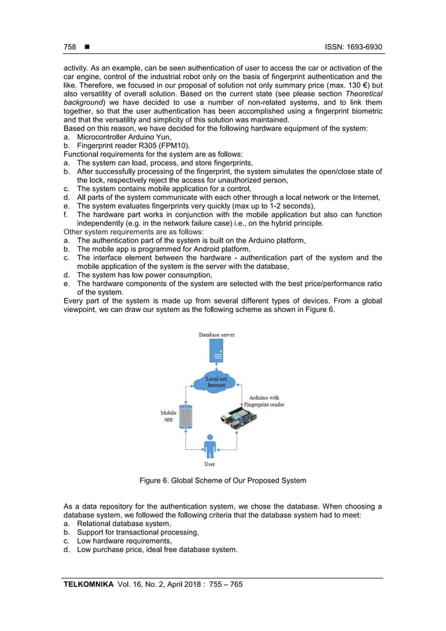 Biometrics Authentication of Fingerprint with Using Fingerprint Reader and Microcontroller ...