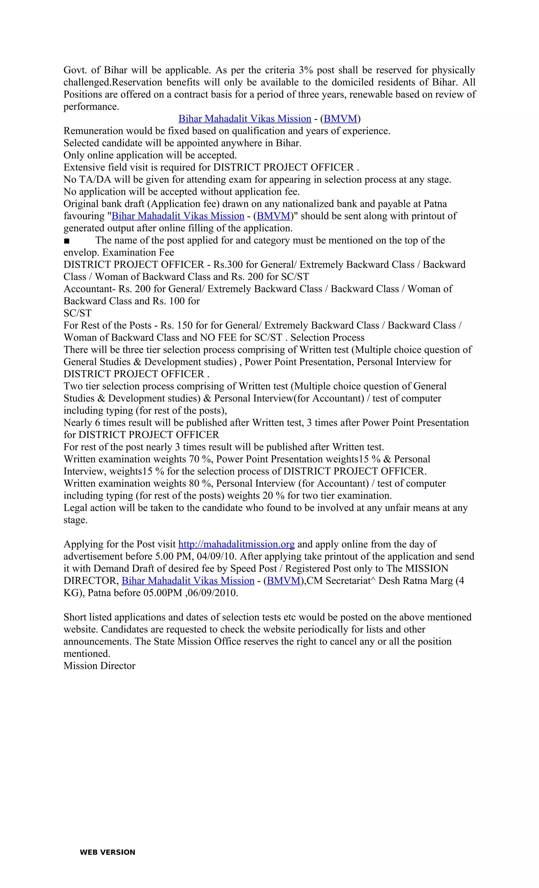 36757570 bmvm-advt-2010 | PDF