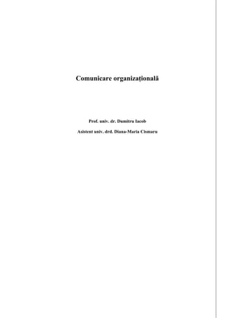 36757833 comunicare-organizationala-dumitru-iacob | PDF