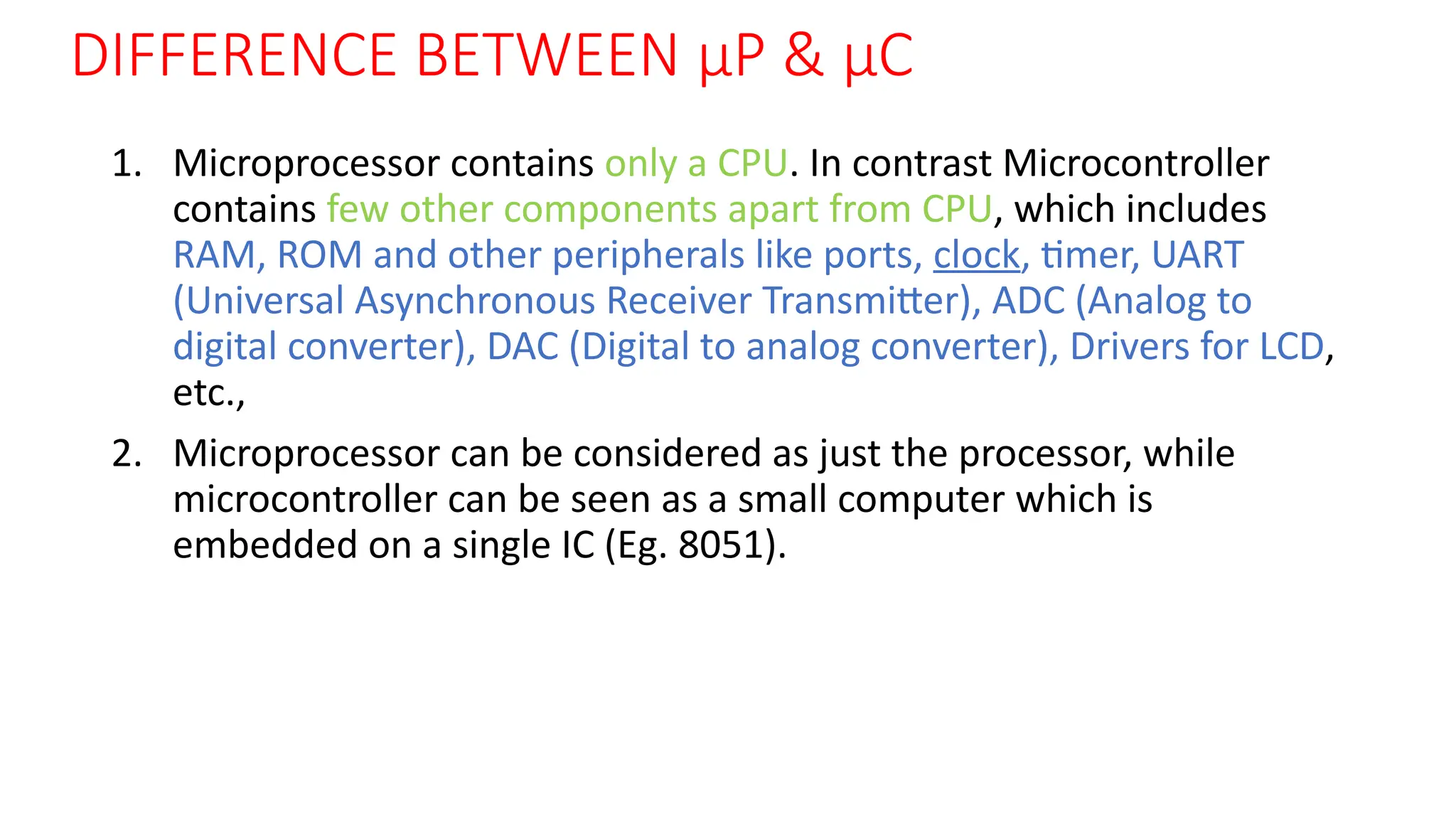 advanced microprocessor and microcontroller | PPTX