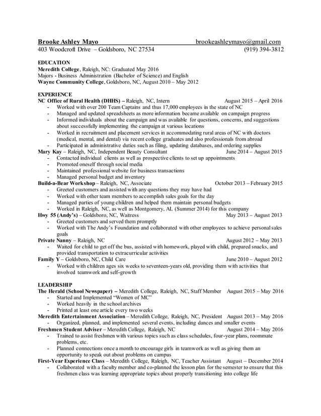 Mayo.Resume | PDF