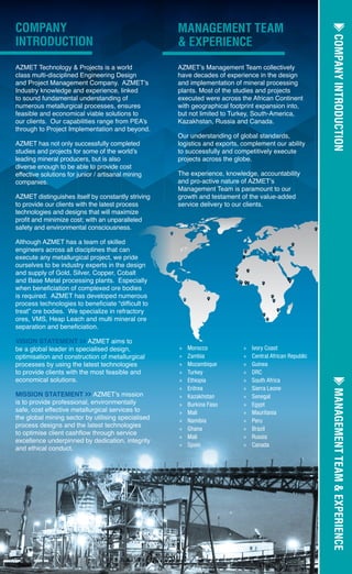 AZMET-Company Profile | PDF