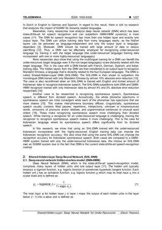 Shared-hidden-layer Deep Neural Network for Under-resourced Language the Content | PDF