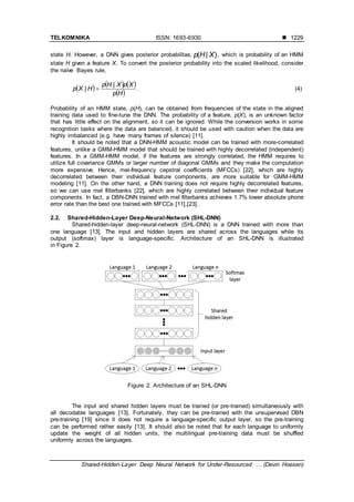 Shared-hidden-layer Deep Neural Network for Under-resourced Language the Content | PDF