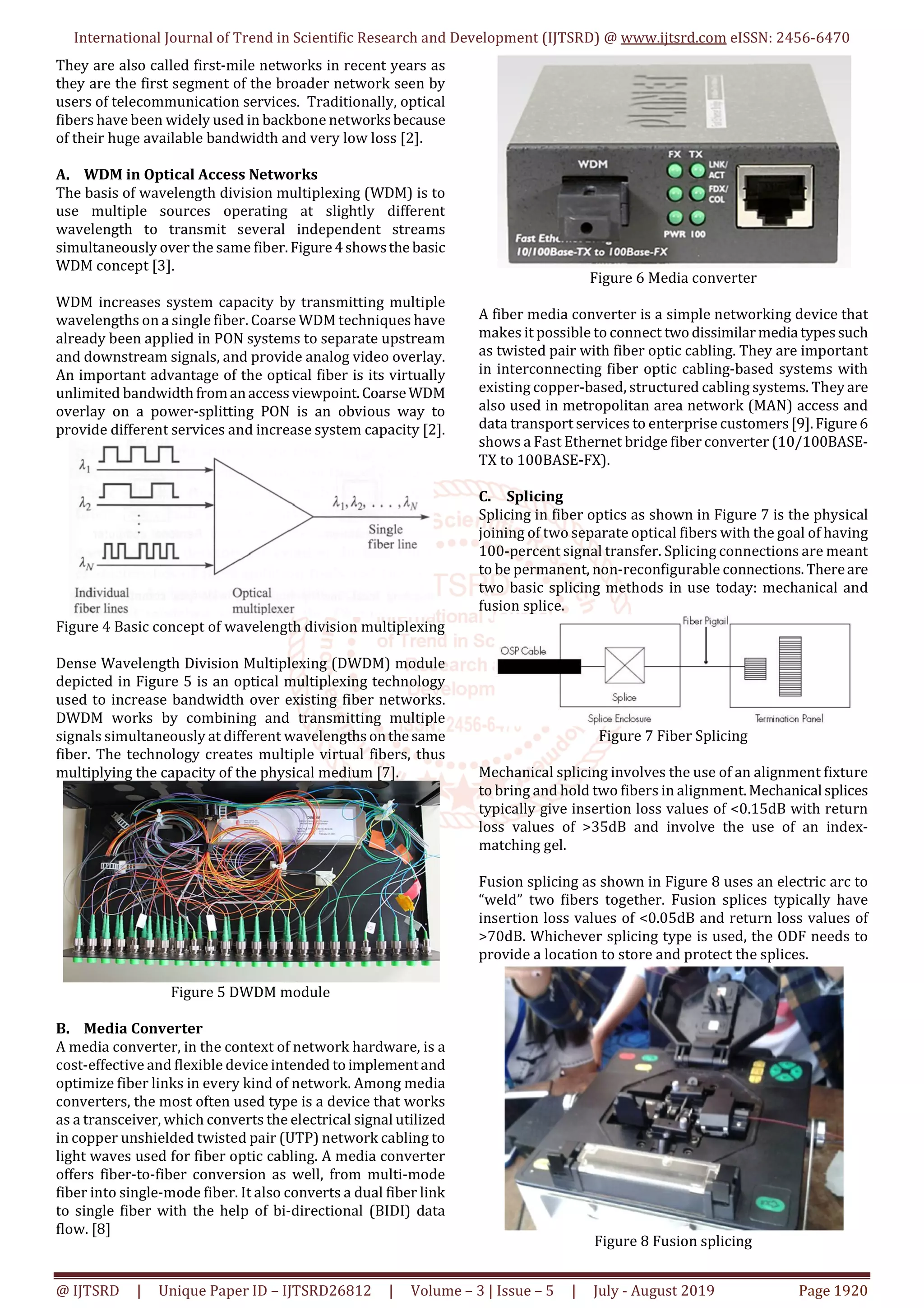 Design and Fiber Installation for University Campus System | PDF